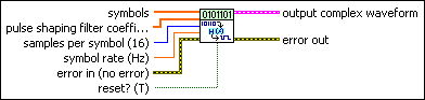 MT Pulse Shaping Filter VI - LabView Digital Modulation Documentation