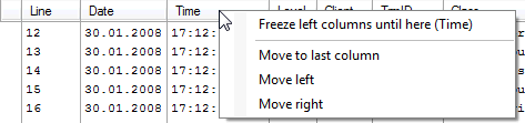Context menu - LogExpert Documentation