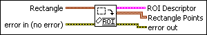 IMAQ Convert Rectangle to ROI (Polygon) VI - LabView NI Vision Documentation