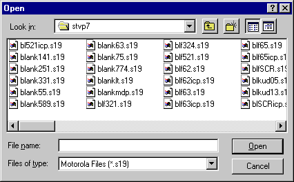 Opening an executable file - ST Visual Programmer Documentation