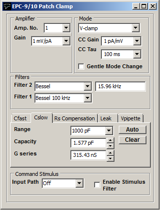 EPC-9/10 Patch Clamp Amplifier - WinWCP Documentation