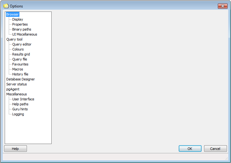 pgAdmin Options - pgAdmin III Documentation