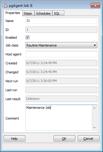 pgAgent Jobs - pgAdmin III Documentation