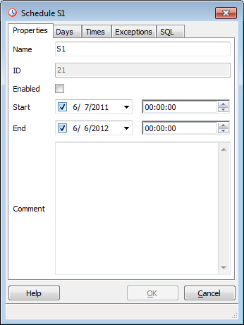 pgAgent Schedules - pgAdmin III Documentation