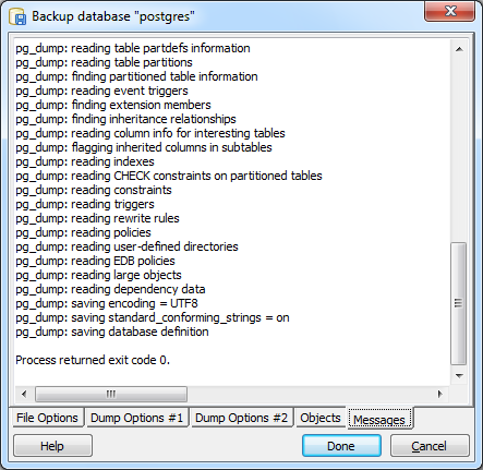 Backup - pgAdmin III Documentation